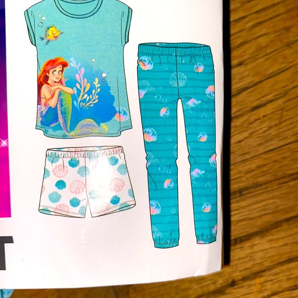 Disney | Pajamas | Nwt Disneys 3pcs The Little Mermaid Pajamas 3piece ...